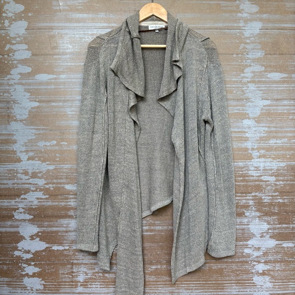 Ivan Grundhal | Sweaters | Ivan Grundahl 0 Linen Waterfall Cardigan Art ...